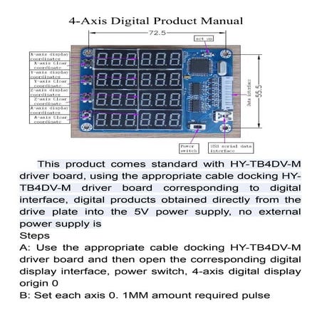 4 axis digital product manual | DOC