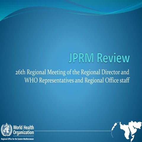 26th Regional Meeting of the Regional Director and WHO Representatives ...