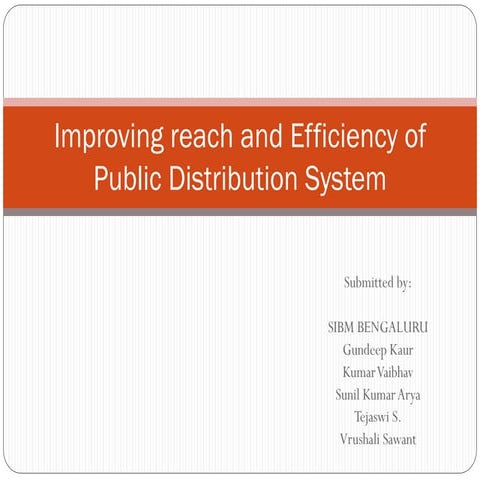 Public Distribution System | PPTX