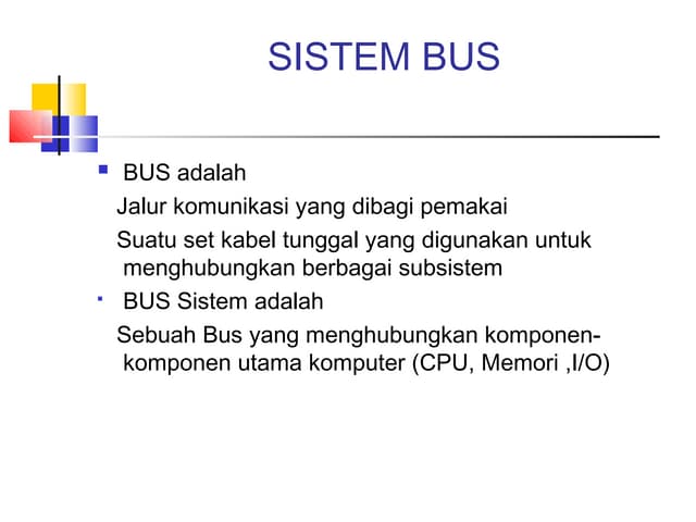 Sistem bus komputer | PPTX