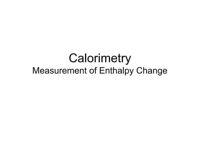 Calorimeter | PPTX