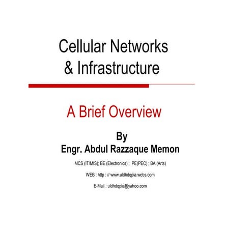 4 cellular networks-__infarastructure | PDF | Computer Networking | Computing