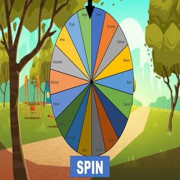 Colorful Classroom Participation Spinner | PPTX
