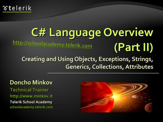 C Language Overview Part Ii Ppt