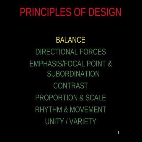 4.design principles | PPT | Design | Fine Art