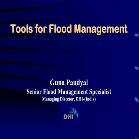 4 - DHI-Presentation-flood management-16 Sept | PDF
