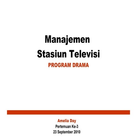 Program Drama | PPT