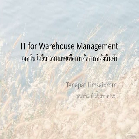 4 e-warehouse management | PPTX