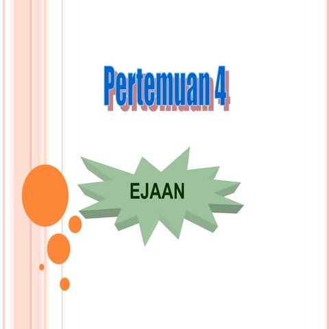 Ejaan Bahasa Indonesia materi Huruf Kapital | PPT