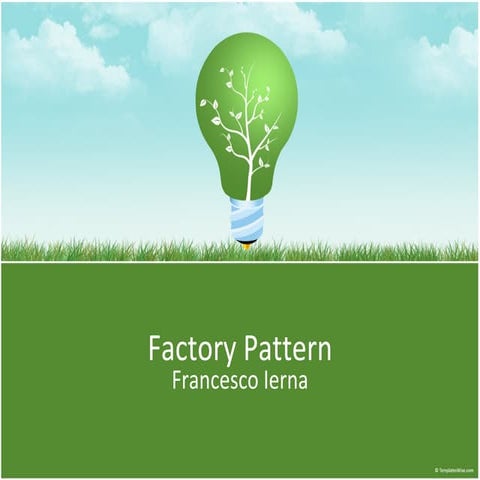 Design Pattern 4. Factory Pattern | PPT