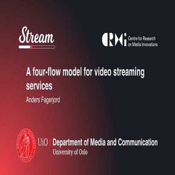 A platform-flow model for streaming video services. | PDF