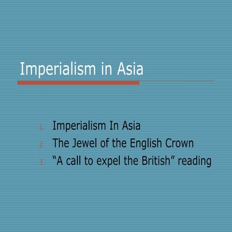 4. Imperialism In Asia | PPT