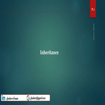 4 Inheritance Aggregation Encapsulation And Overloading Ppt 1065