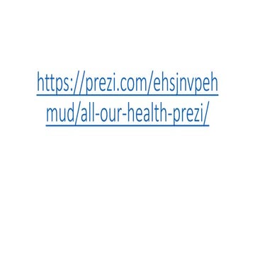 All our health | PPTX