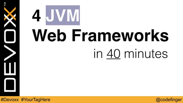 4 Jvm Web Frameworks Ppt