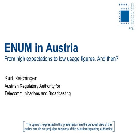 ENUM in Austria | PDF