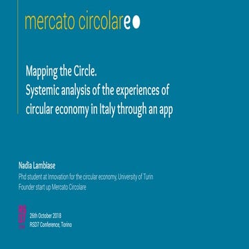 Mapping the Circle. Systemic analysis of the experiences of circular ...