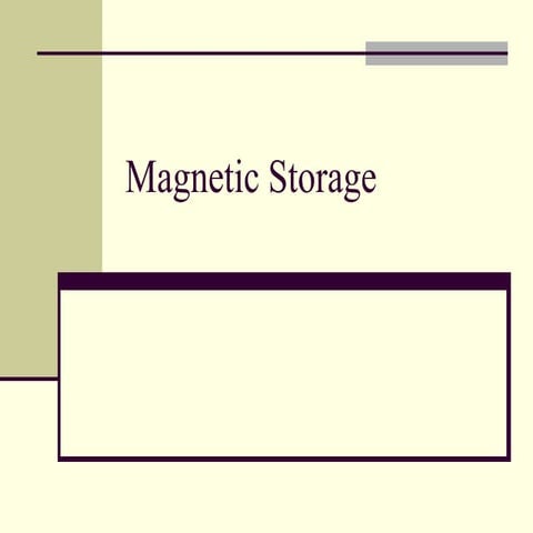4. magnetic storage | PPSX
