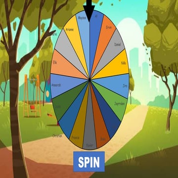 Fun Printable Spinner for Student Involvement | PPTX