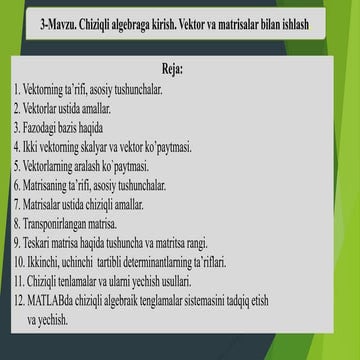 4-MAVZU-Prezent(vek,mat,Ch. algebra).pptx