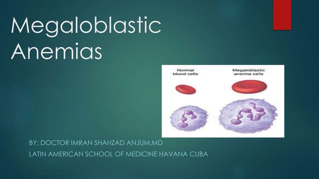 Clinical Presentation Of Megaloblastic Anemia.pptx | Blood Disorders ...