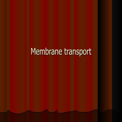 Active transport and Pumps, Uniports, Symports and Antiports. | PDF
