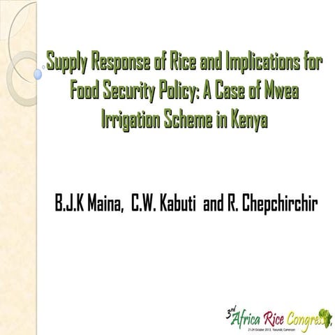 Th4_Supply Response of Rice and Implications for Food Security Policy ...