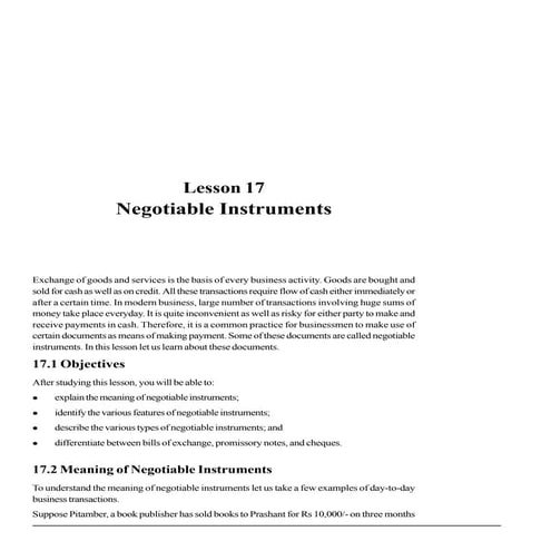 4 Negotiable Instrument Act Pdf