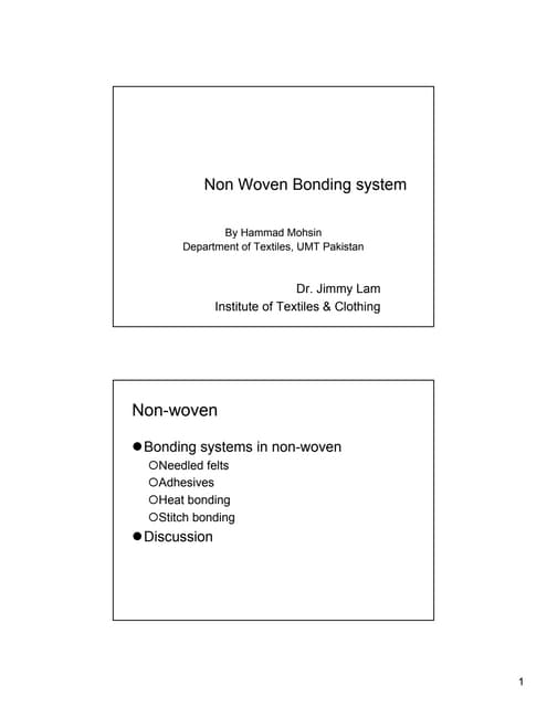 Nonwoven Presentation | PPTX