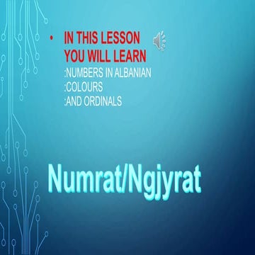 4 numrat-ne-shqip-numbers-in-albanian | PPTX