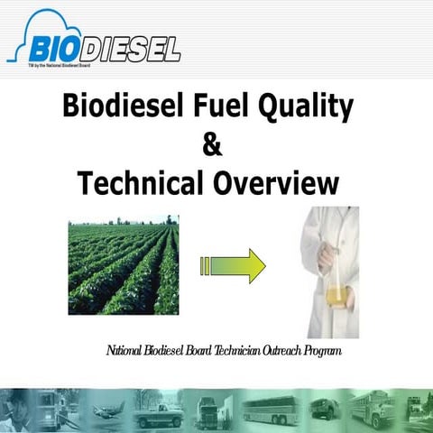 Biodiesel Fuel Quality | PPT