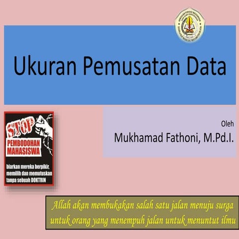 ukuran pemusatan data | PPTX