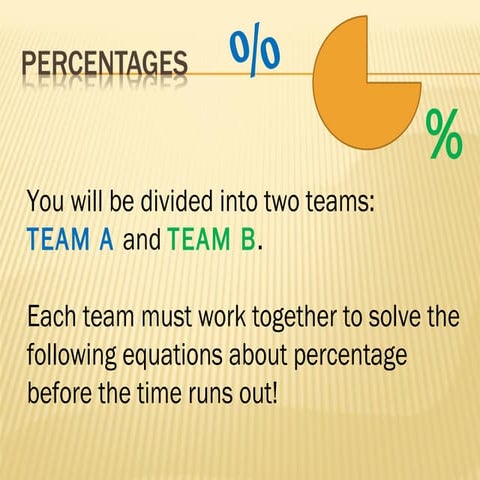 4 percentages game | PPT