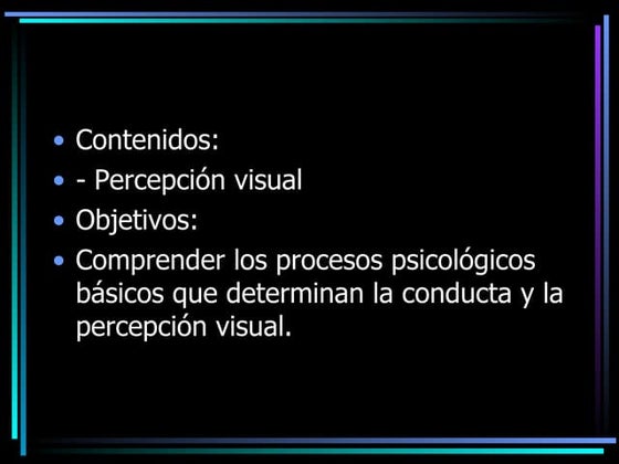 Aprendizaje de la Percepción | PPTX | Science