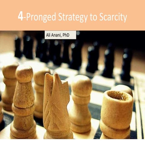 4 pronged strategy to scarcity | PPTX
