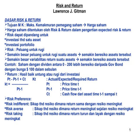 P-13 Risk dan return.pptx
