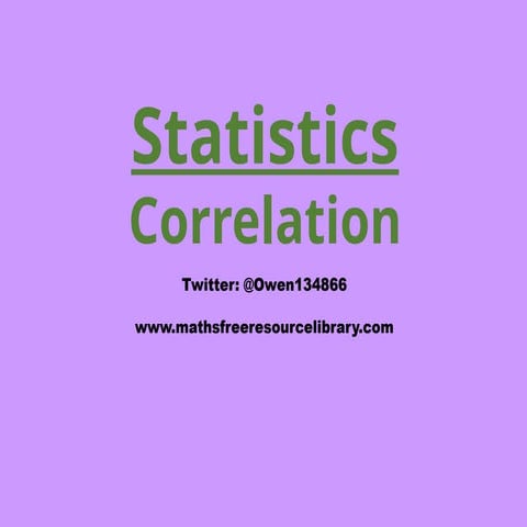 Understanding Correlation and Linear Regression in Statistics | PPTX