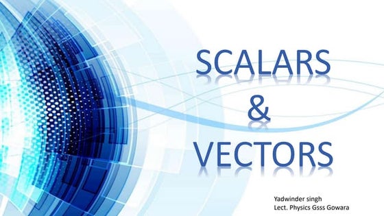 Class 11 important questions for physics Scalars and Vectors | PDF