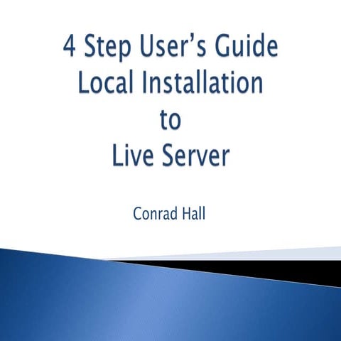 4 step-users-guide-wp-local-installation-15-10-02 | PPT