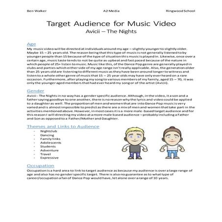 Rita ora music video analysis | DOCX