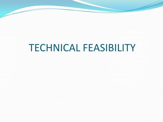 Feasibility study | PPT