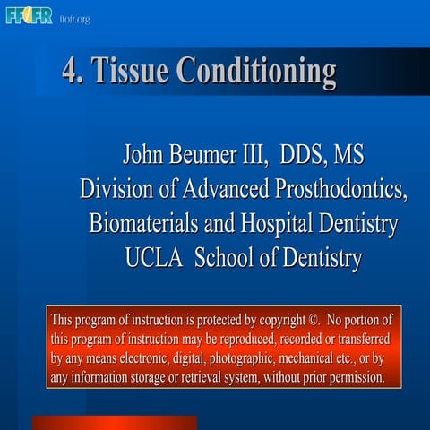 4.tissue conditioning | PPT