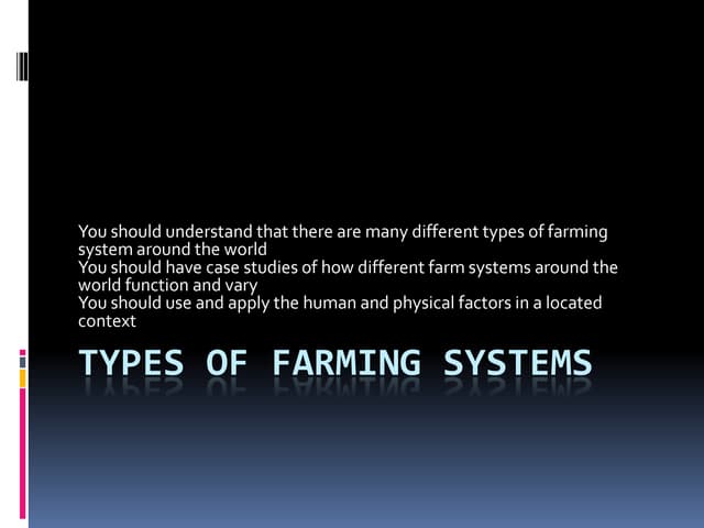 3. farming systems | PPTX