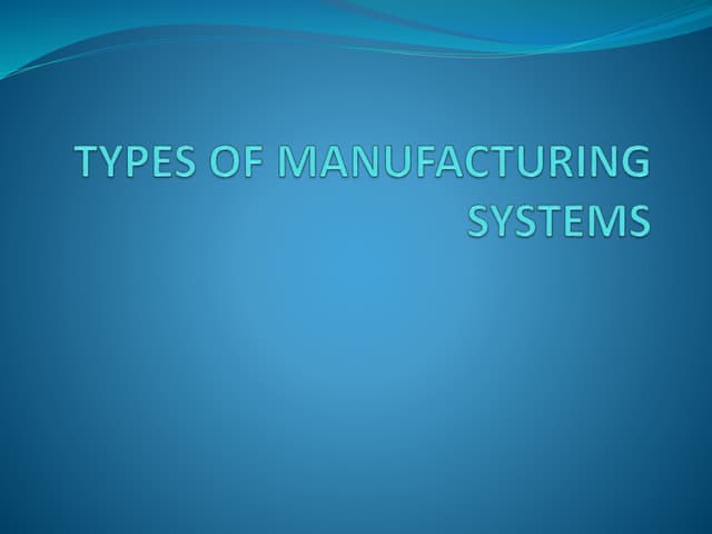 Lecture 01 introduction to manufacturing | PPT