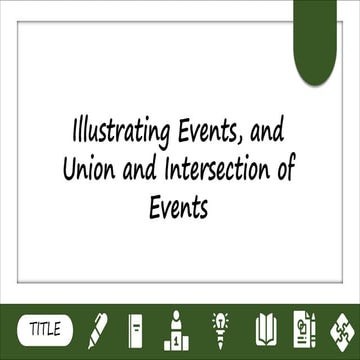 Union and Intersection of Events in Math | PPT