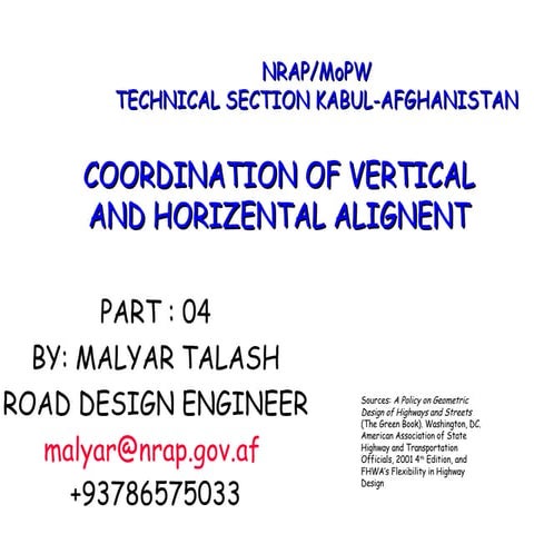 4-Vertical and Horizontal Alignment Coordination(by Malyar Talash ...