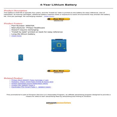 4 year lithium battery | PDF | Consumer Electronics | Technology & Computing