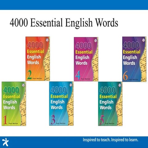 4000 Essential English Words | PPTX
