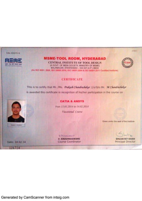 HMT certificate | PDF