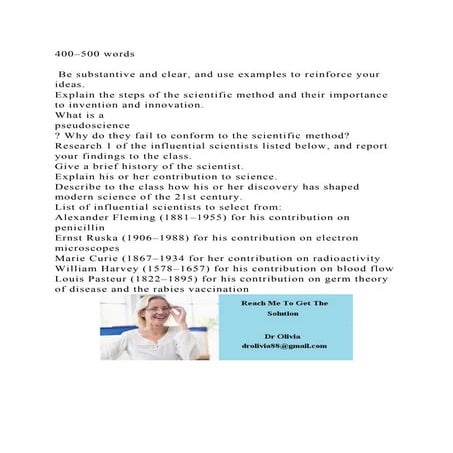 400–500 words Be substantive and clear, and use examples to rein.docx